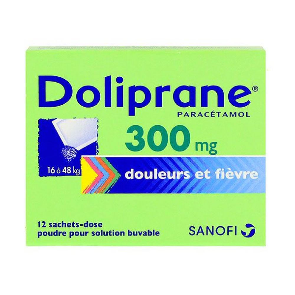Sanofi Aventis Doliprane 300mg - 12 sachets