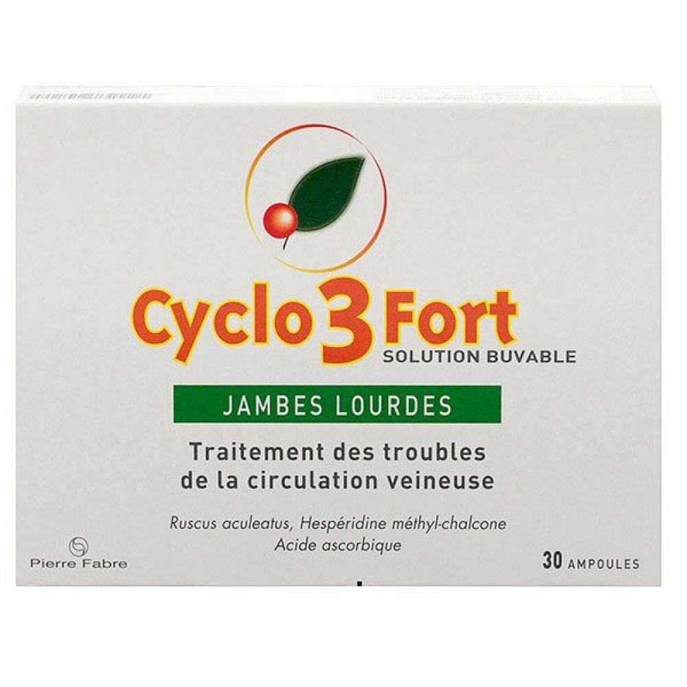 Pierre Fabre médicament Cyclo 3 fort 30 ampoules - Pierre Fabre