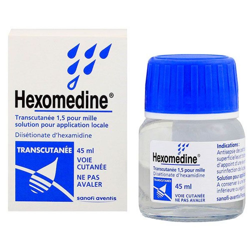 Sanofi Aventis Héxomédine transcutanée solution 45ml